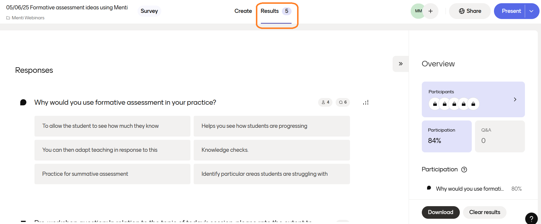 Using Mentimeter to create an engaging classroom experience