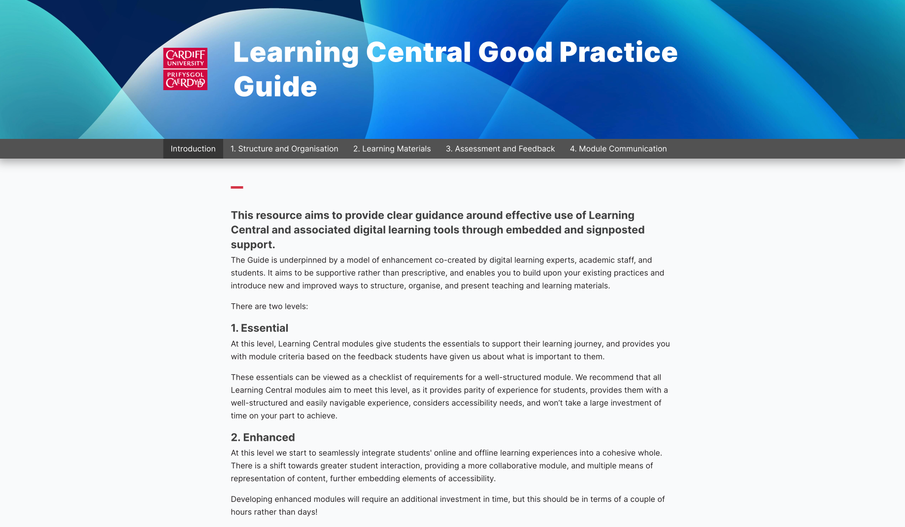 Learning Central Help for Cardiff Staff